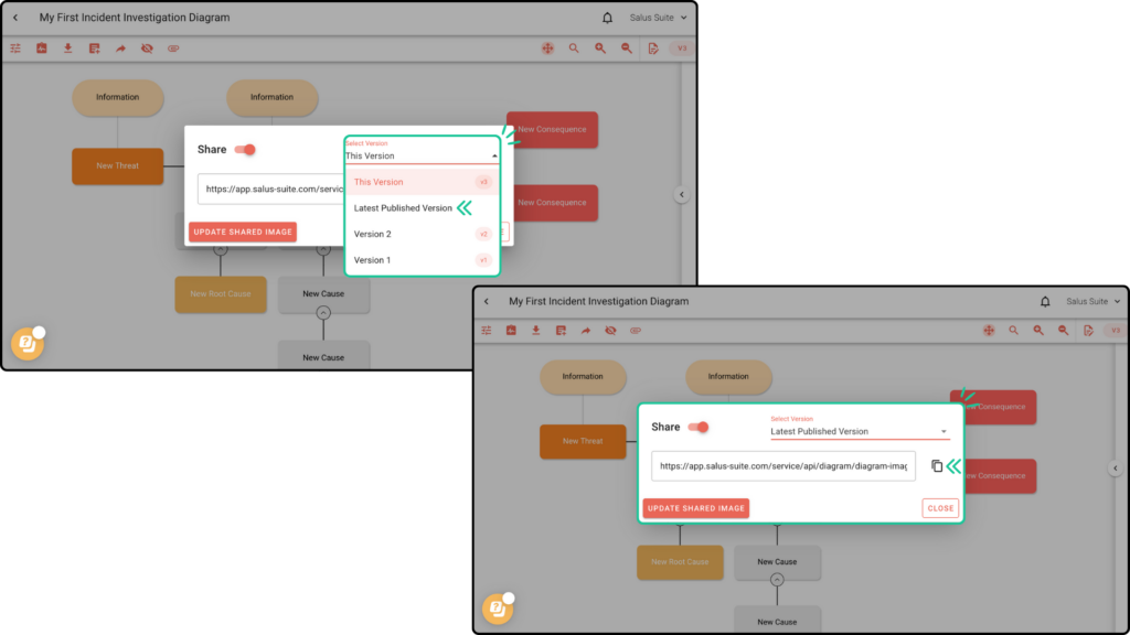Share a diagram | Incident Insight
